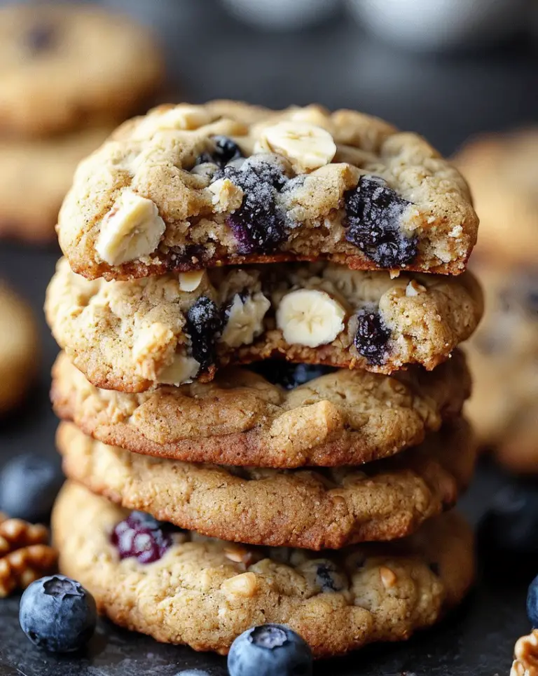 Delicious Banana Blueberry Walnut Cookies Recipe: Easy and Nutritious ...