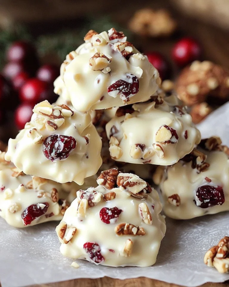 Delicious White Chocolate Cranberry Pecan Clusters for Festive ...