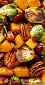 Festive Roasted Butternut Squash and Brussels Sprouts Recipe – receipster