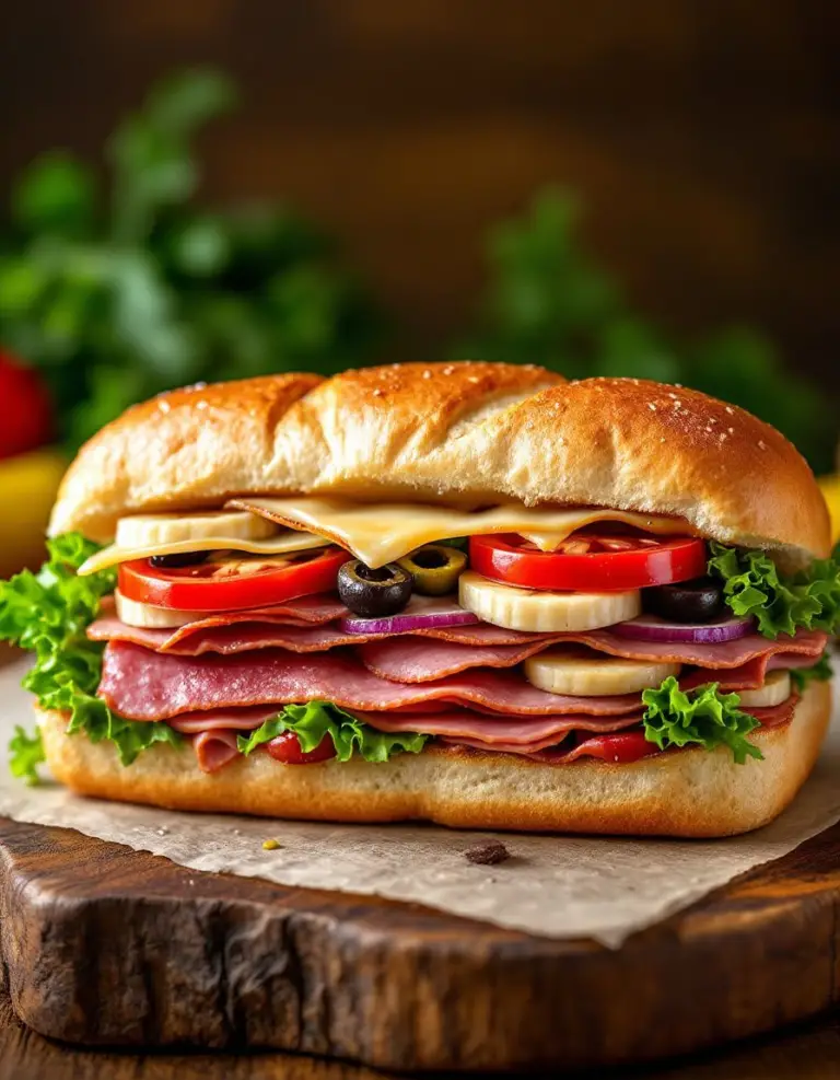 Homemade Italian-Style Submarine Sandwich with Classic Flavors – receipster
