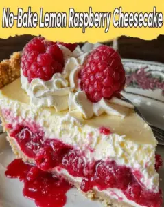 Easy No Bake Lemon Raspberry Cheesecake – Ready in 30 Minutes – receipster