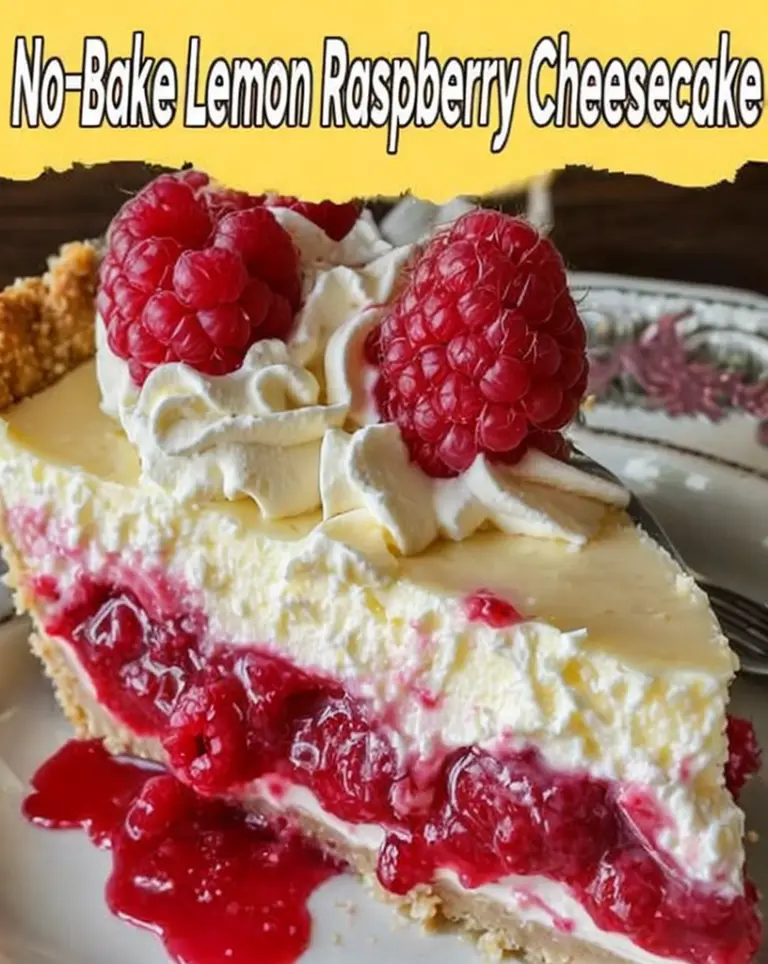 Easy No Bake Lemon Raspberry Cheesecake – Ready in 30 Minutes – receipster