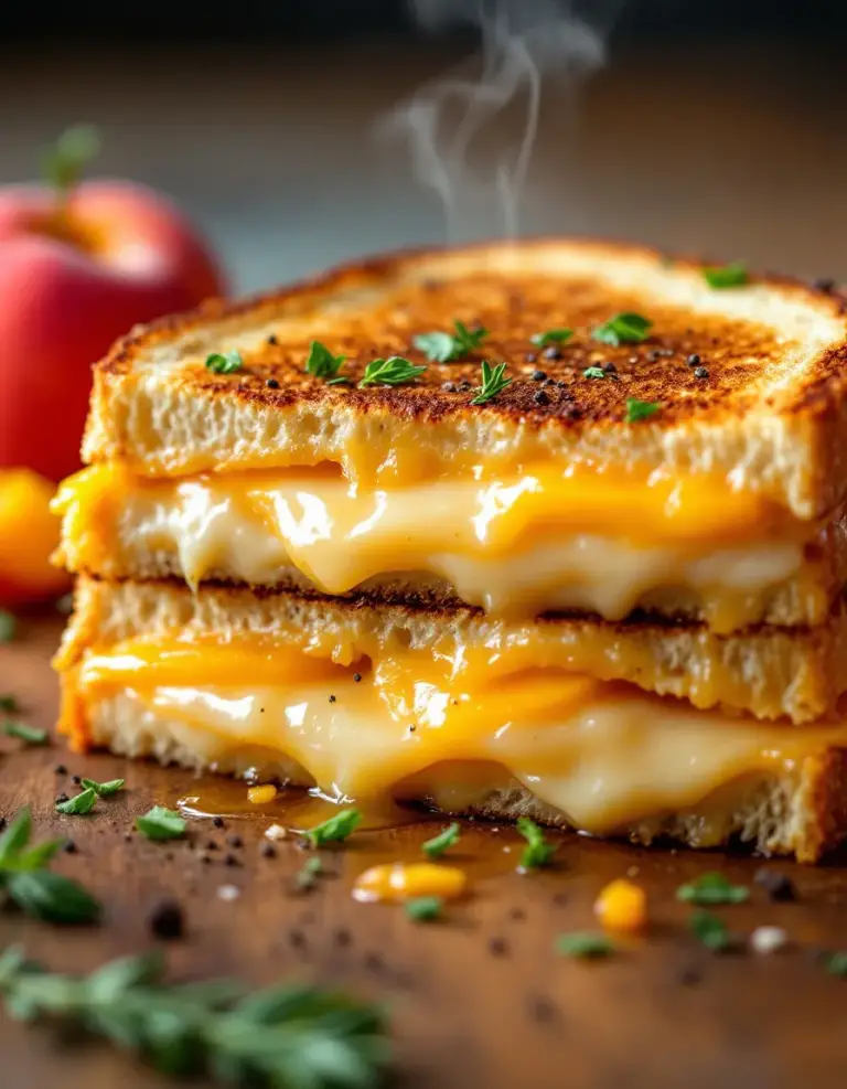 Easy Honey Peach White Cheddar Grilled Cheese Recipe – receipster