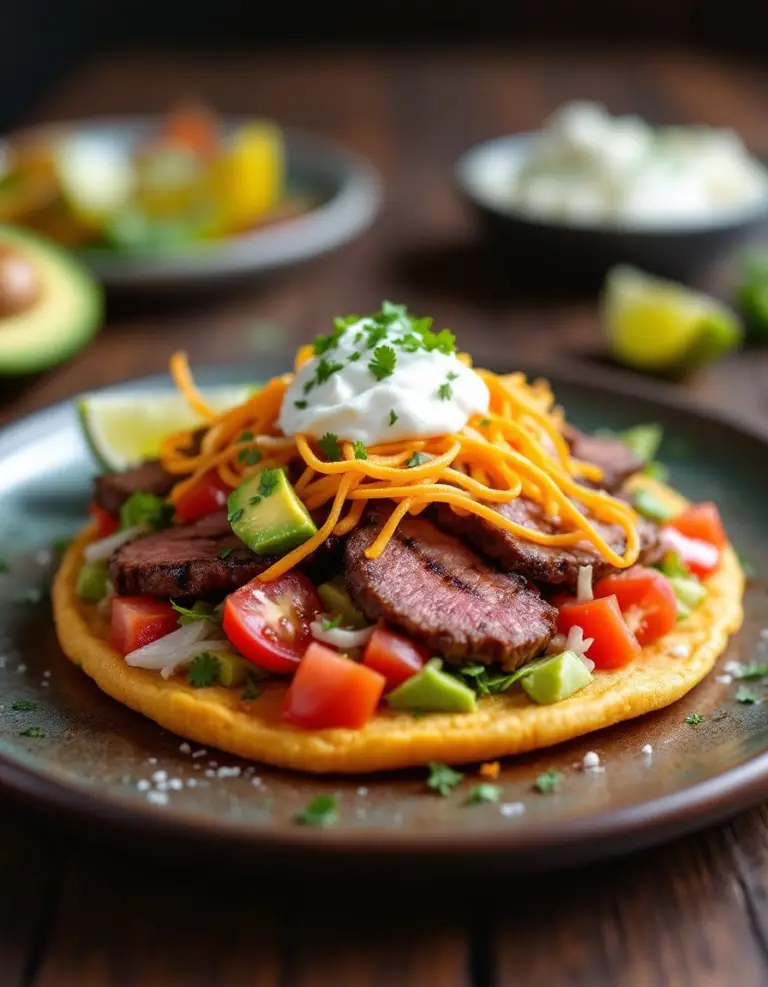 Authentic Mexican Tostadas de Beef Carne Asada Recipe – receipster