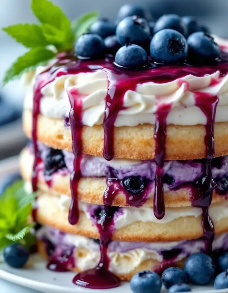 Best Blueberry Shortcake Cake – Easy Homemade Recipe – receipster