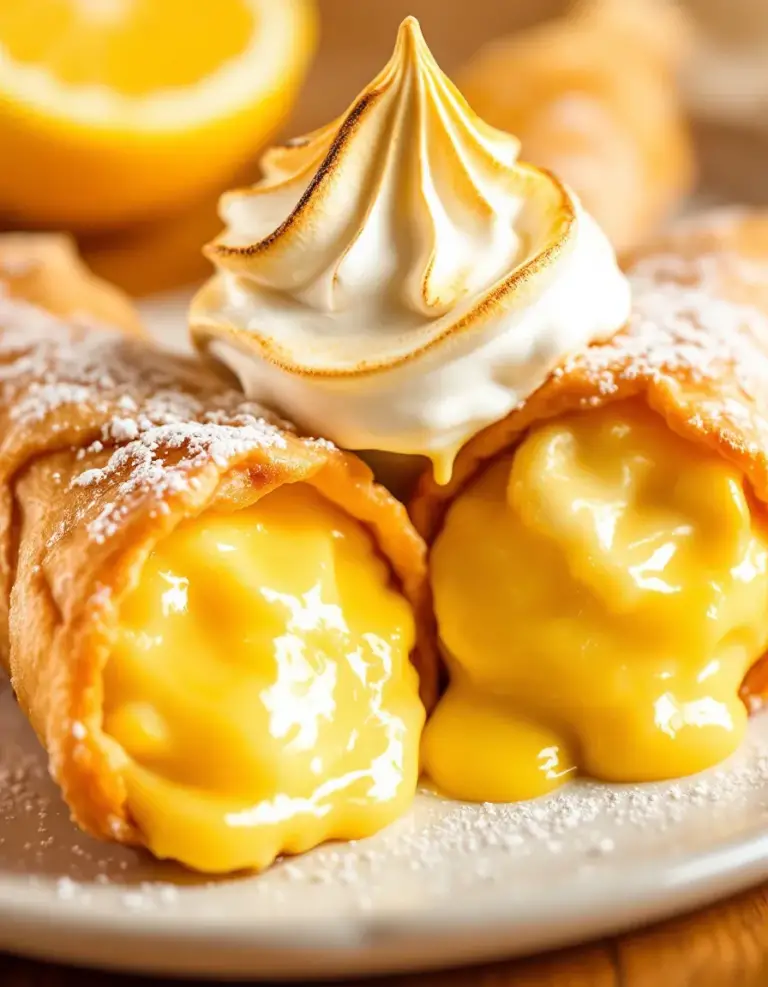 Easy Lemon Meringue Pie Cannolis – Perfect for Dessert Lovers – receipster