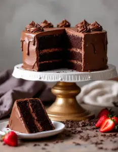 Ultimate Chocolate Fudge Layered Cake Recipe - receipster